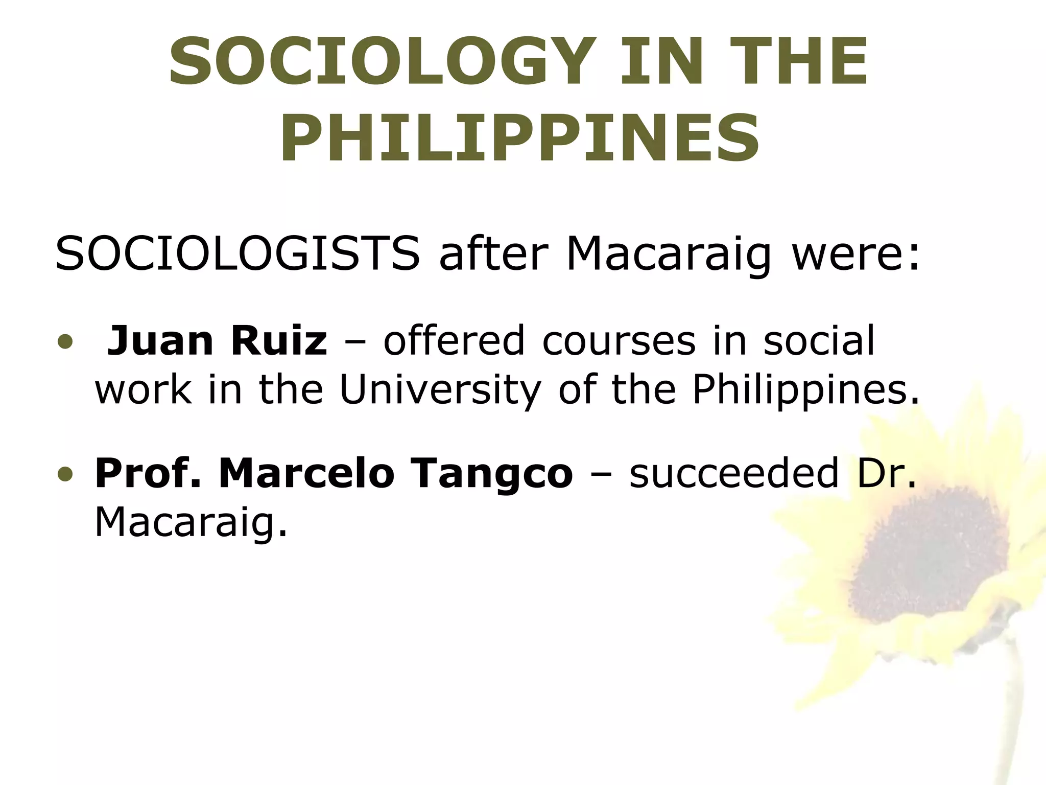 Development of Sociology and Anthropology in the Philippines | PPTX