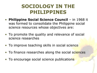 Development of Sociology and Anthropology in the Philippines | PPTX
