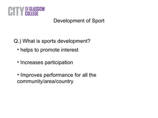 Development of sport weeks 1,2 | PPT