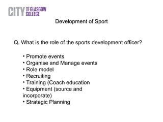 Development of sport weeks 1,2 | PPT