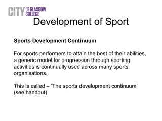 Development of sport weeks 1,2 | PPT
