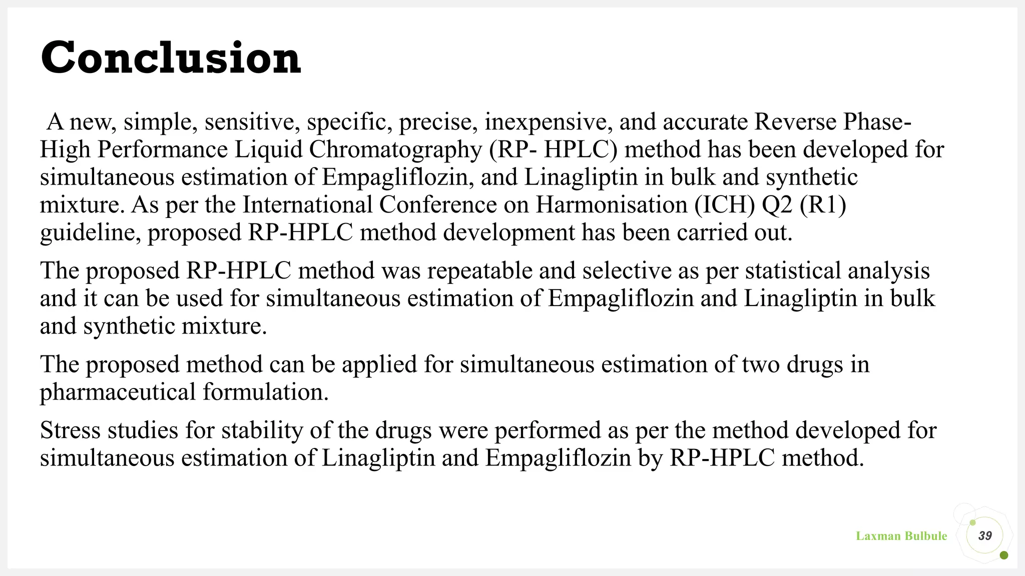 HPLC (RP-HPLC) Method Development for simultaneous estimation of EMP ...