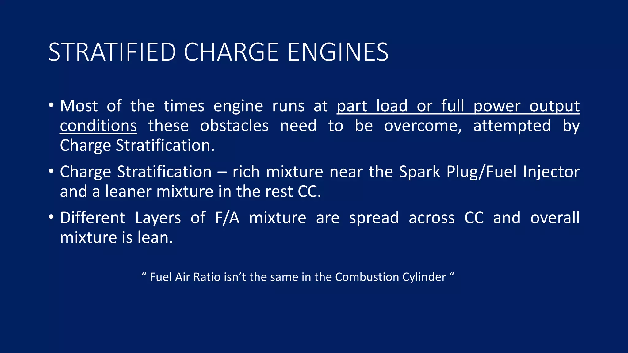 Development of Stratified Charge Engine | PPTX