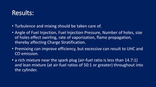 Development of Stratified Charge Engine | PPTX