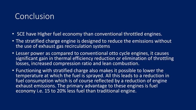 Development of Stratified Charge Engine | PPTX