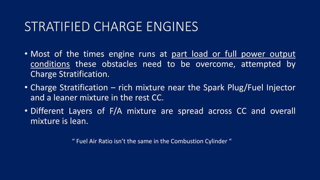 Development of Stratified Charge Engine | PPTX