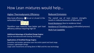 Development of Stratified Charge Engine | PPTX