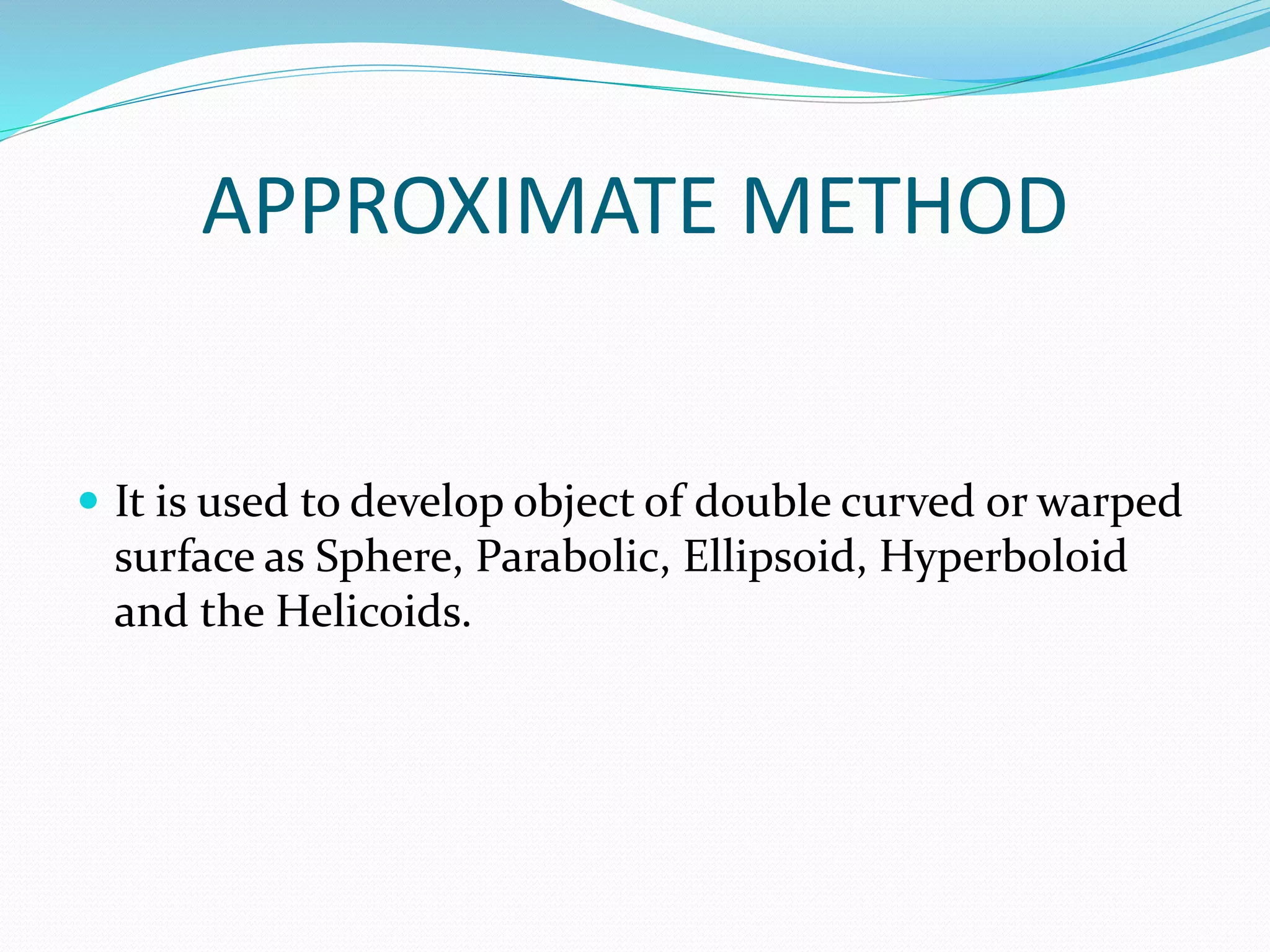 Development of surfaces | PPTX