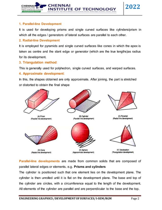 DEVELOPMENT OF SURFACES.docx | 3-D Graphics | Computer Software and ...
