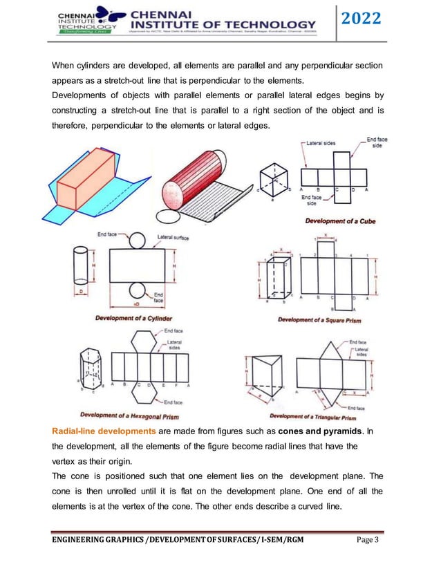 DEVELOPMENT OF SURFACES.docx | 3-D Graphics | Computer Software and ...