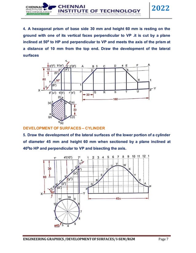 DEVELOPMENT OF SURFACES.docx | 3-D Graphics | Computer Software and ...