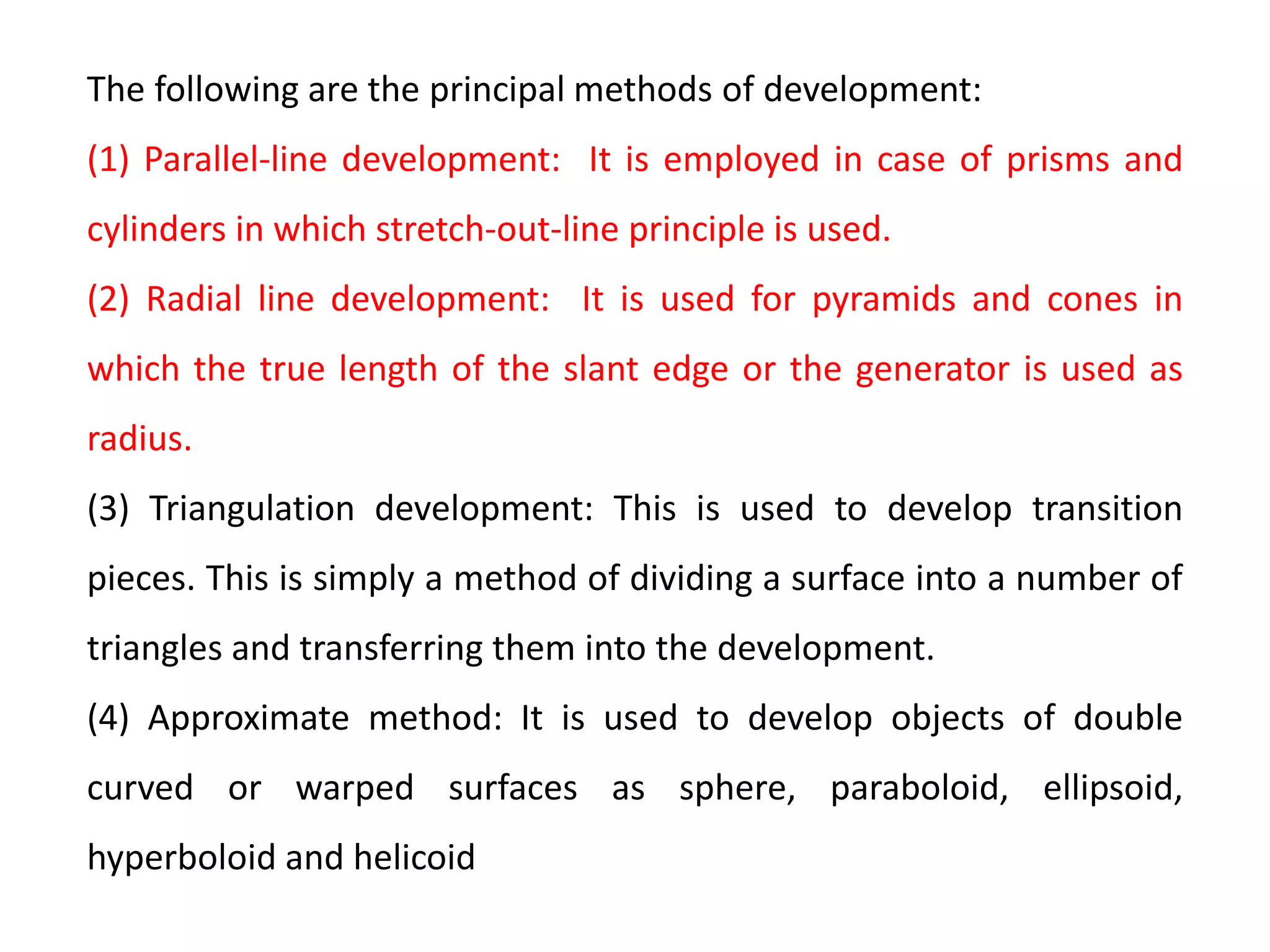 Development of surfaces | PPTX