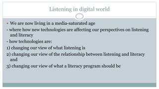 Development of teaching & learning listening skill | PPT