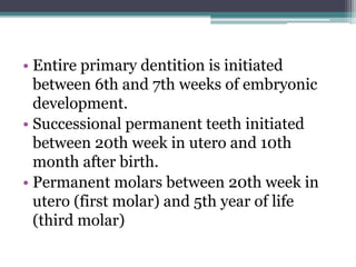 Development of teeth and its clinical significance | PPTX