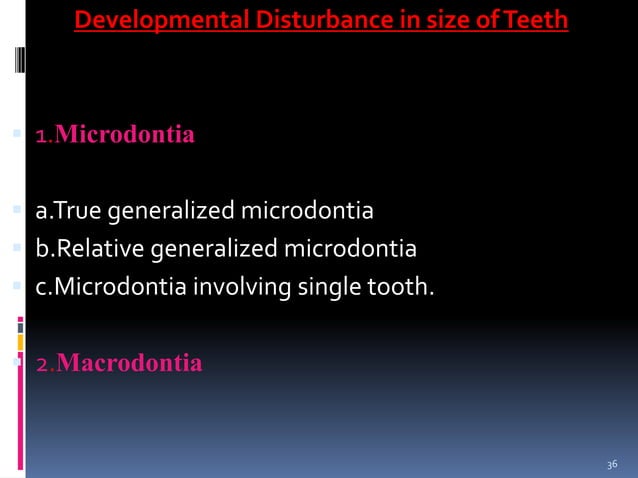 Development of teeth and developmental defects | PPTX