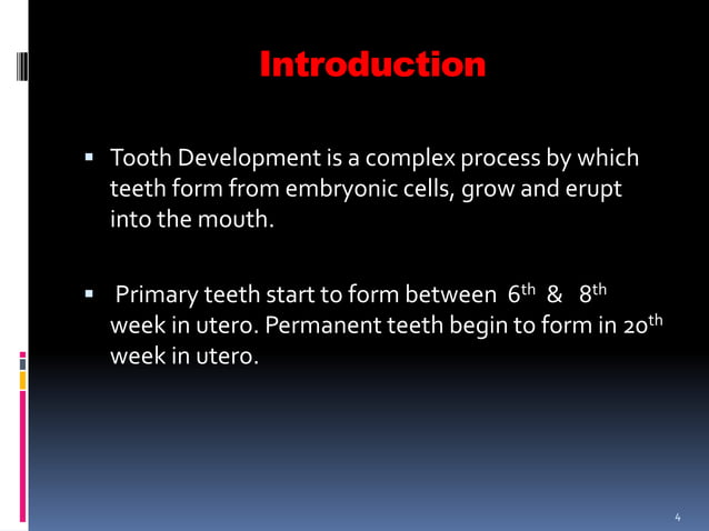 Development of teeth and developmental defects | PPTX