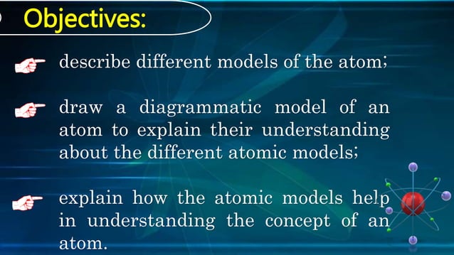 DEVELOPMENT OF THE ATOM MODEL.pptx | Chemistry | Science