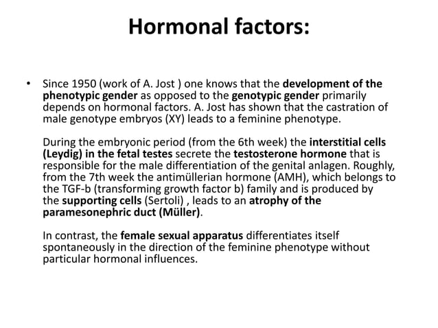 Development of the male and female genital tracts | PPTX