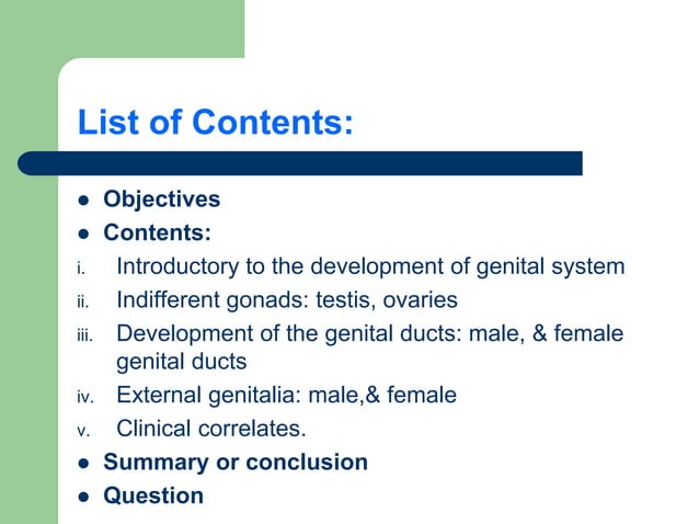 Development of the male& female genital system.pptx | Infertility | Reproductive Health