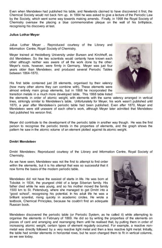 Development of the Periodic Table | PDF