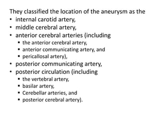 Development of the phases score for prediction of risk of rupture of ...