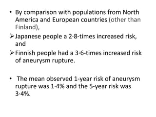 Development of the phases score for prediction of risk of rupture of ...