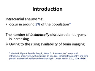Development of the phases score for prediction of risk of rupture of ...