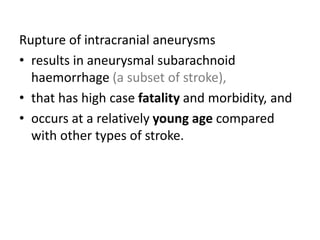 Development of the phases score for prediction of risk of rupture of ...