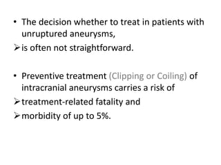 Development of the phases score for prediction of risk of rupture of ...
