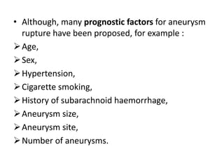 Development of the phases score for prediction of risk of rupture of ...