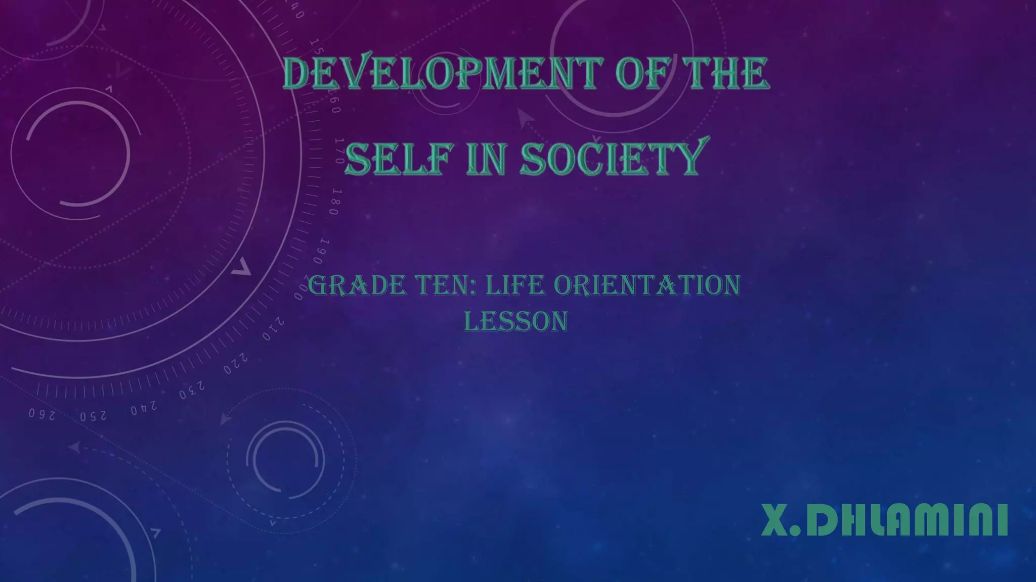 Development of the self in society | PPTX