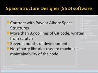 Development of the space structure designer | PPT