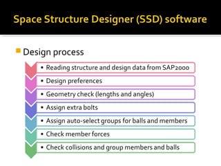 Development of the space structure designer | PPS