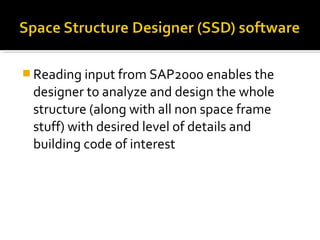 Development of the space structure designer | PPT