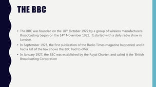 Development of the tv industry in britain | PPTX