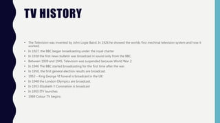 Development of the tv industry in britain | PPTX