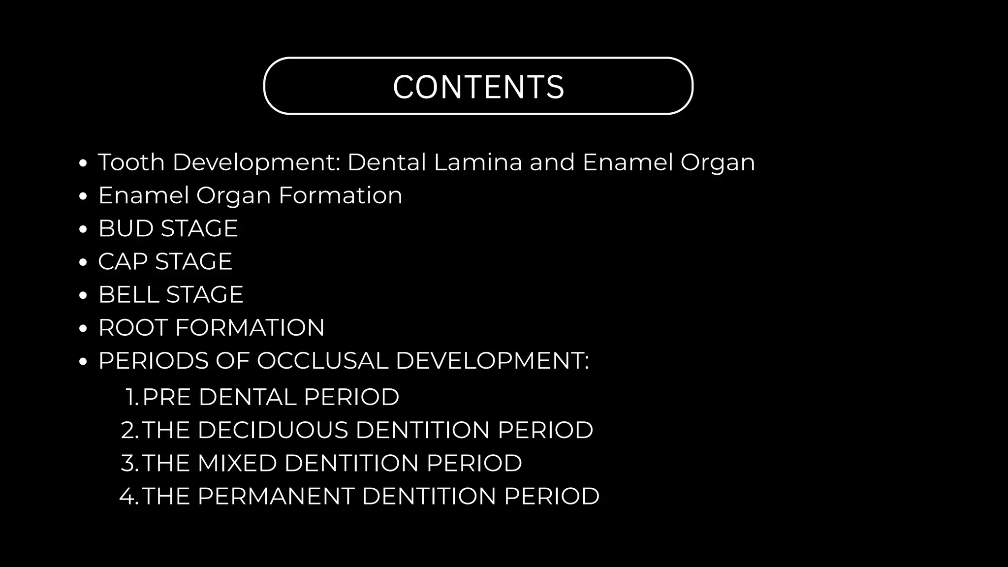Development of tooth dentition and Occlusion | PDF