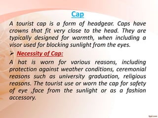 Development of tourist cap with waste fabrics | PPT