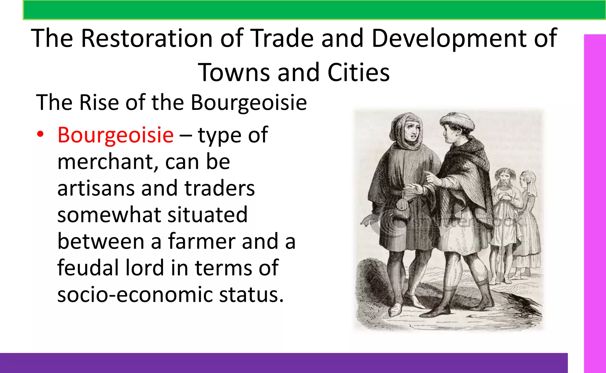 Development of towns and cities in the Medieval Period | PPTX