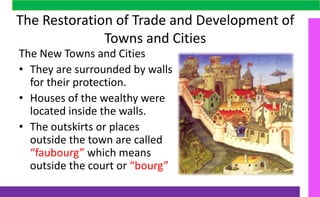 Development of towns and cities in the Medieval Period | PPTX