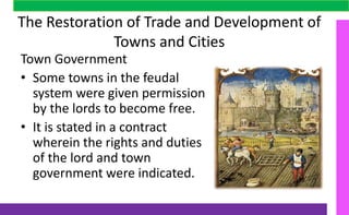 Development of towns and cities in the Medieval Period | PPTX