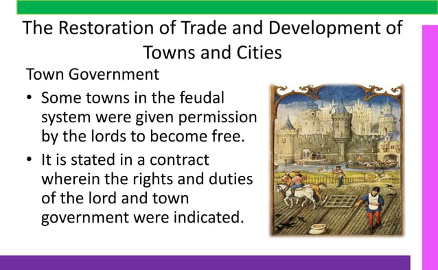 Development of towns and cities in the Medieval Period | PPTX ...