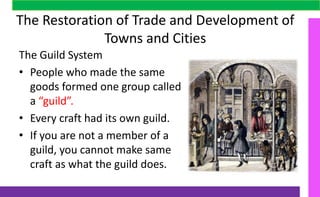 Development of towns and cities in the Medieval Period | PPTX