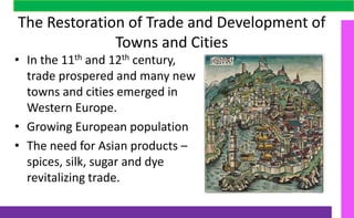 Development of towns and cities in the Medieval Period | PPTX