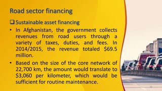 Development of Transport Infrastructure in Afghanistan | PPTX