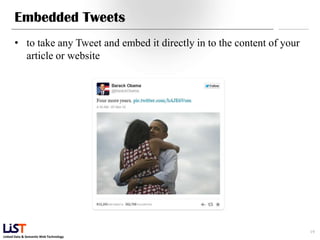 Development of Twitter Application #2 - Twitter for Websites | PPTX