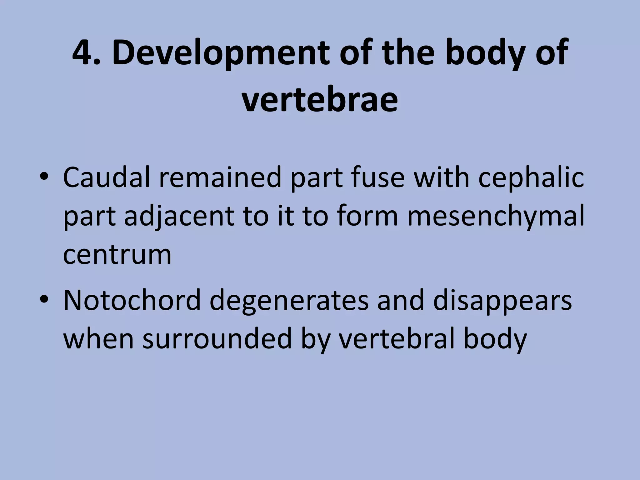 Development Of Vertebral Column | PPTX