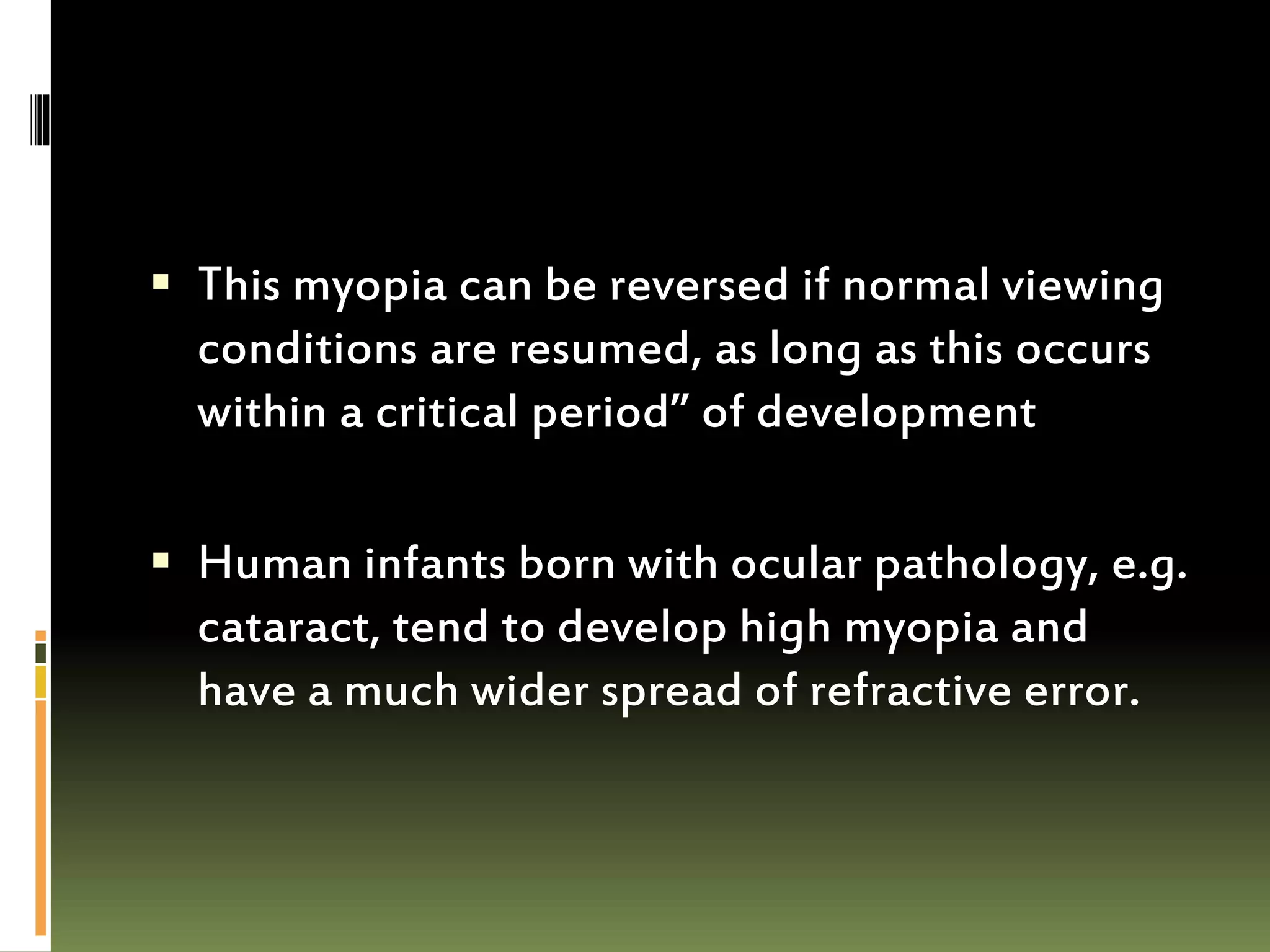 Development Of Vision | PPTX | Eye and Vision Conditions | Diseases and ...