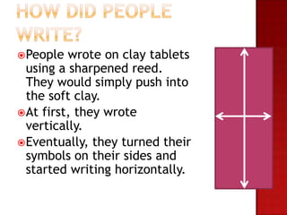 Development of writing | PPTX | Drawing and Sketching | Arts and Crafts