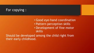 Development of writing skills in hearing impaired | PPTX